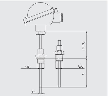 سنسور دما WIKA مدل TR10-H - ژرمن الکتریک